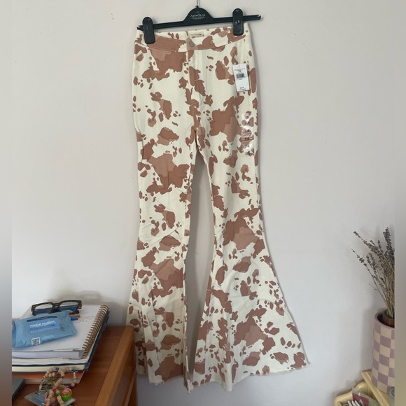 Peach Love California | Jeans | Peach Love Cow Print Flare Jeans | Poshmark